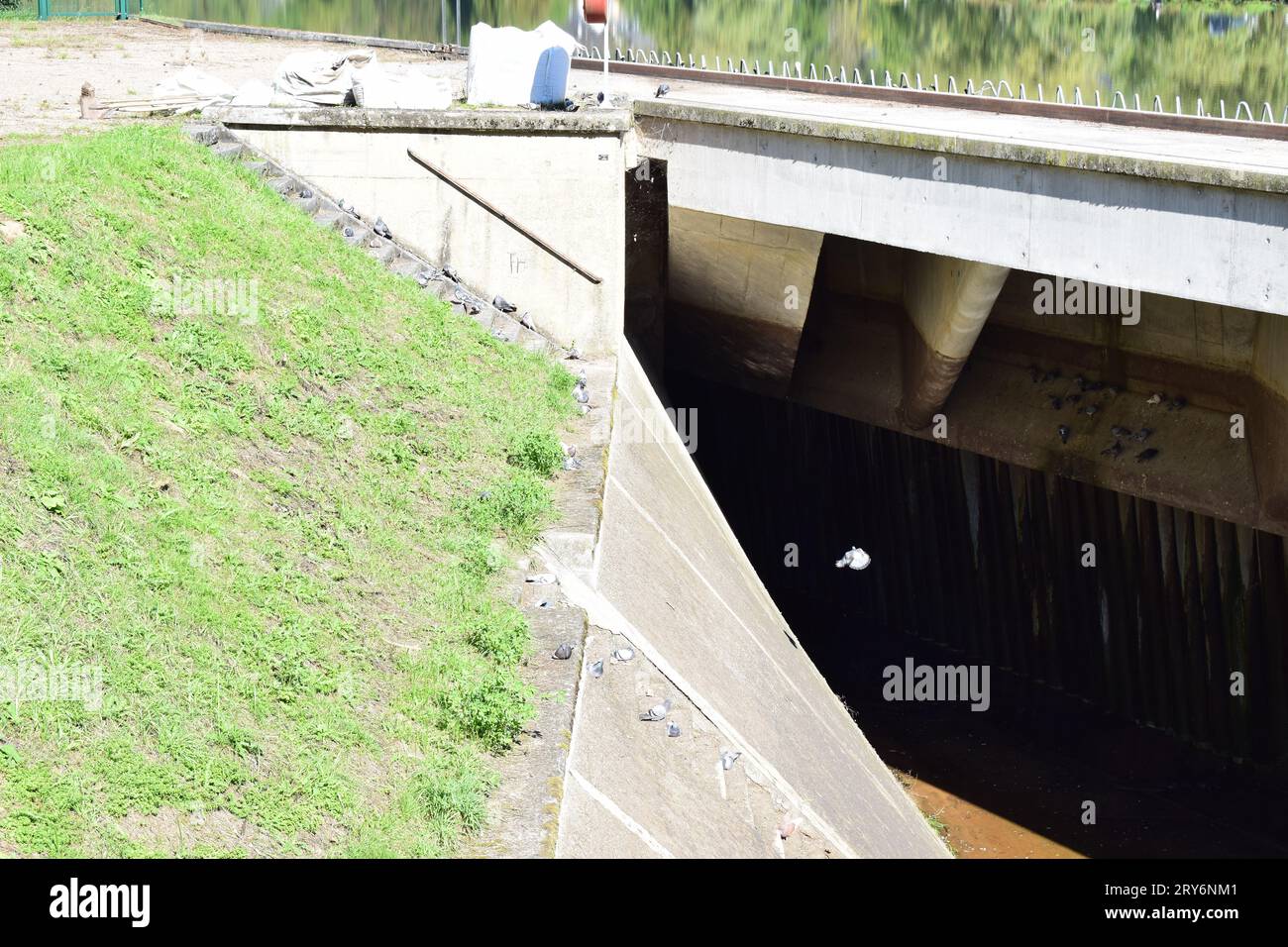 water channel or the Our reseroir Stock Photo - Alamy