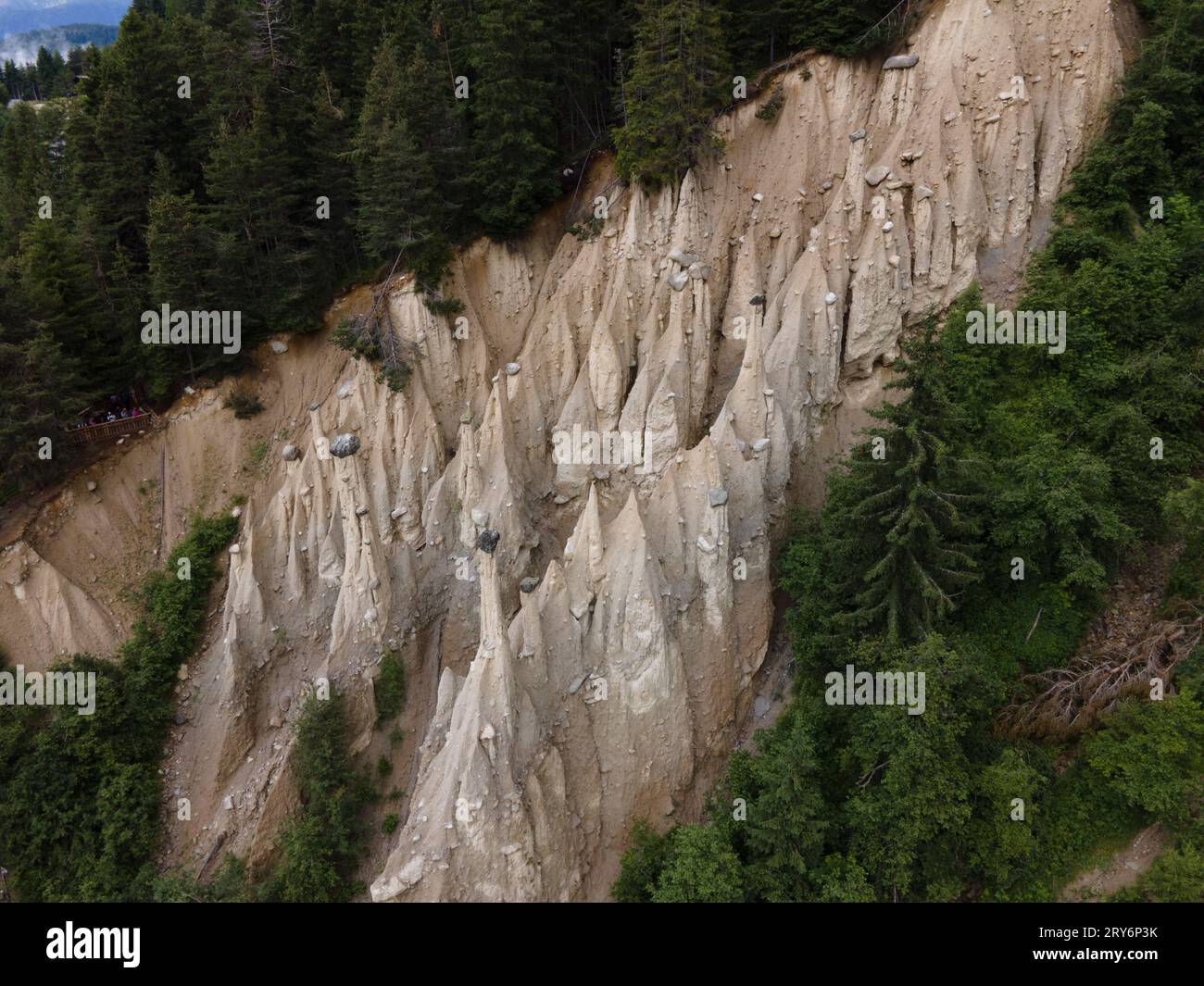 Italian pyramids in Perca, Italy Stock Photo - Alamy