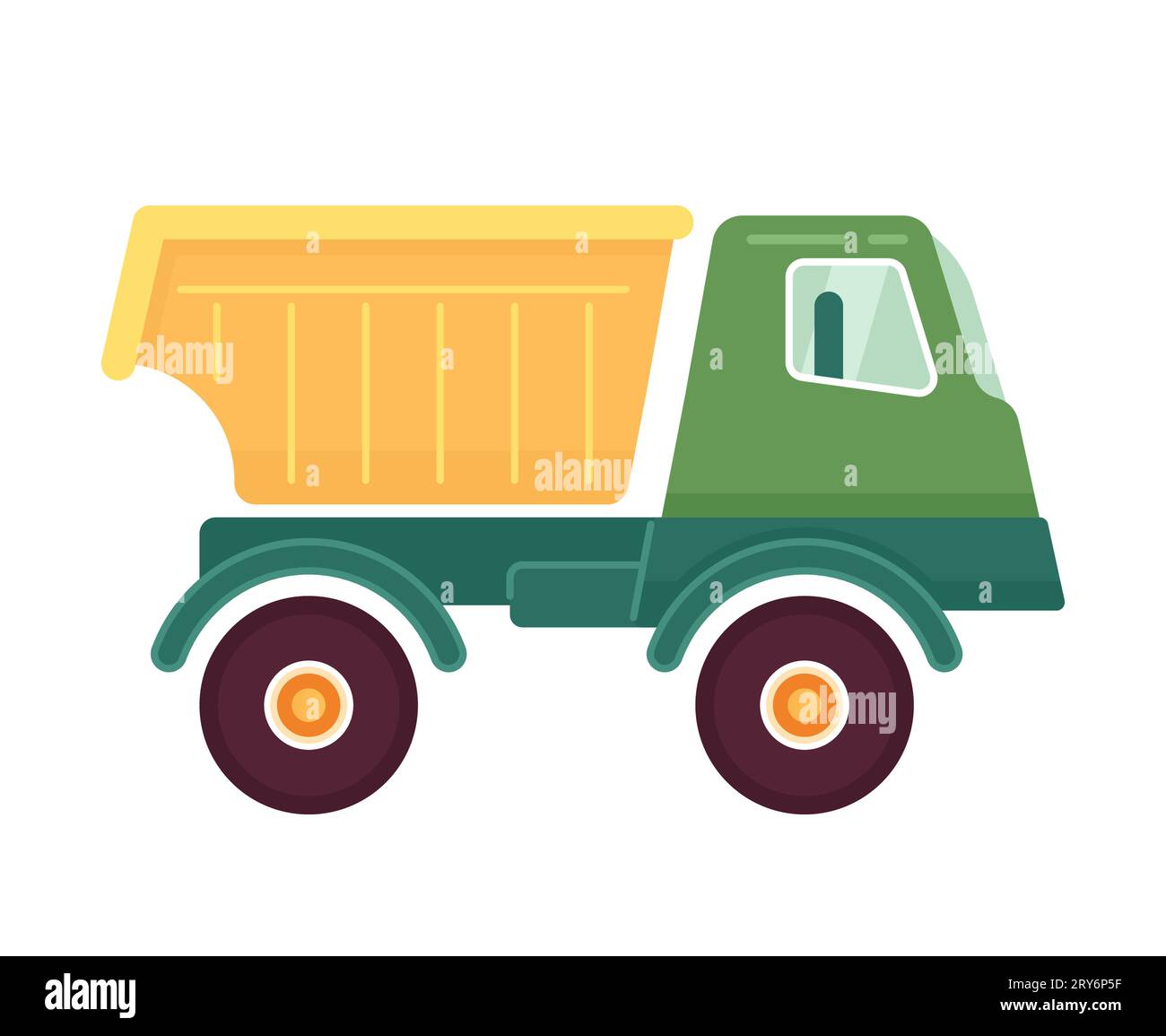 Farm truck countryside 2D cartoon object Stock Vector Image & Art - Alamy