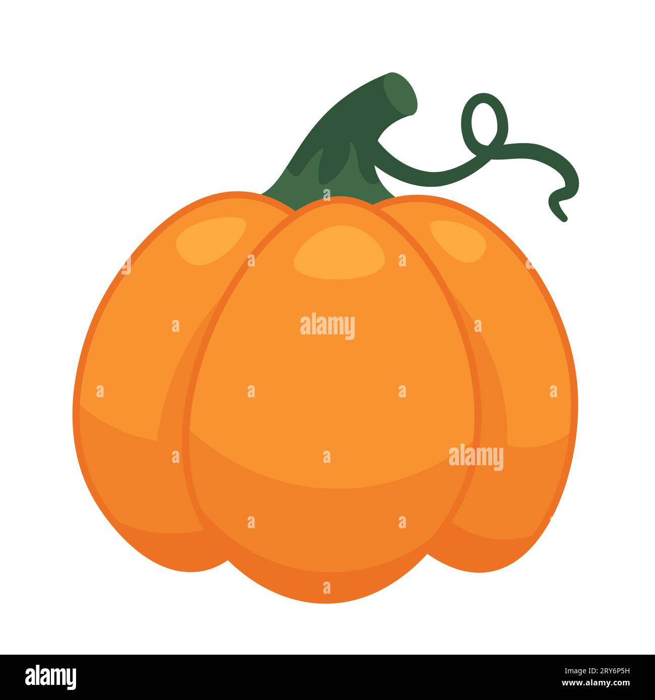 Halloween pumpkin 2D cartoon object Stock Vector Image & Art - Alamy