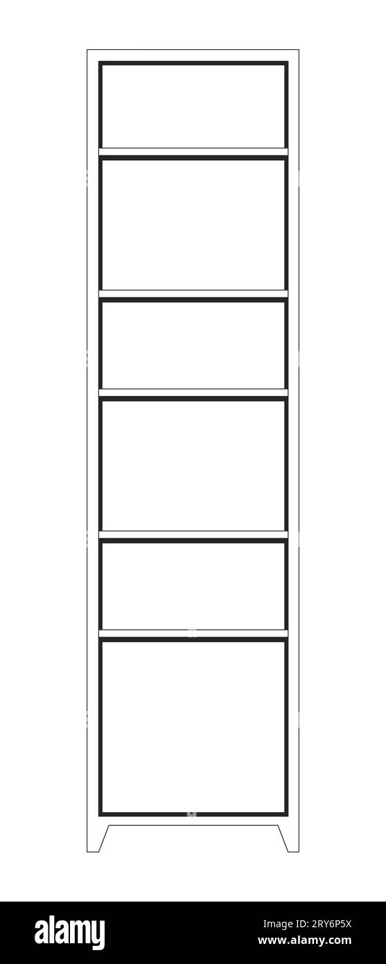 Vertical bookshelf Cut Out Stock Images & Pictures - Alamy