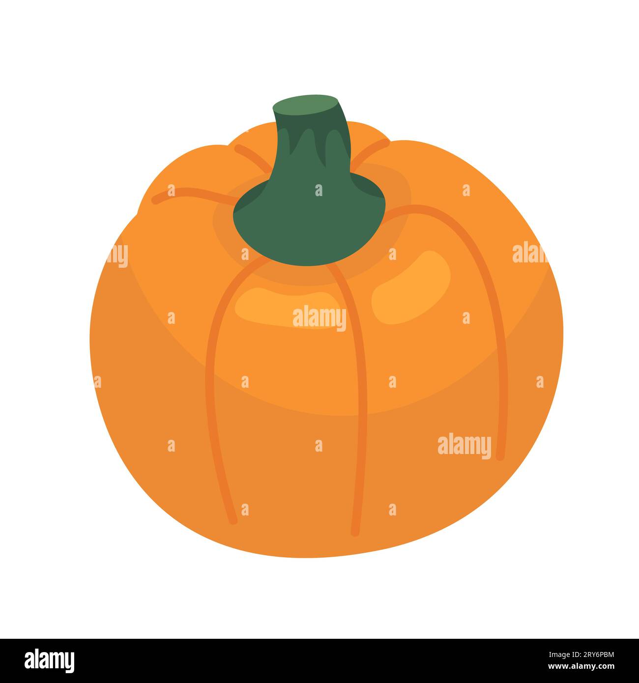 Growing ripening pumpkin 2D cartoon object Stock Vector Image & Art - Alamy