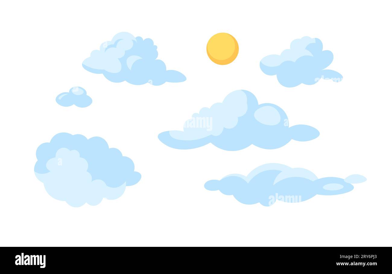 Cloudscape dramatic white cloud Stock Vector Images - Alamy