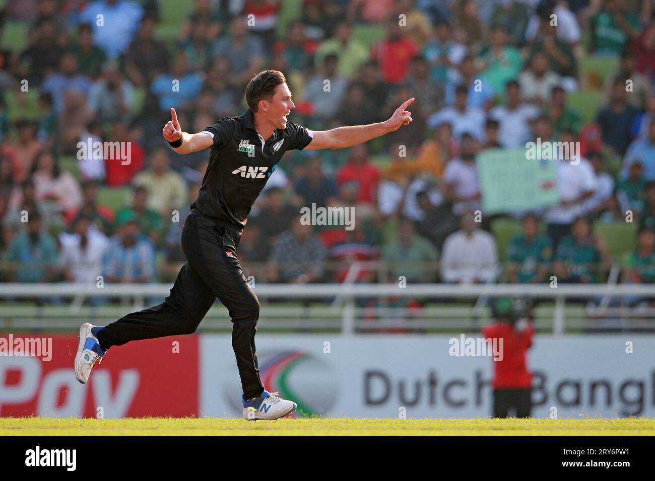 Trent Boult, New Zealand pace bowler during the Bangladesh and New ...