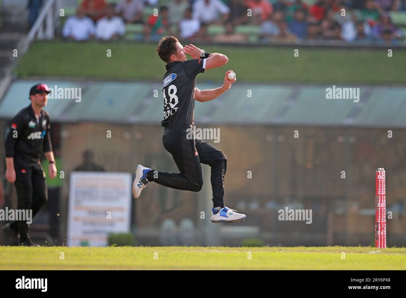 Trent Boult, New Zealand pace bowler during the Bangladesh and New ...