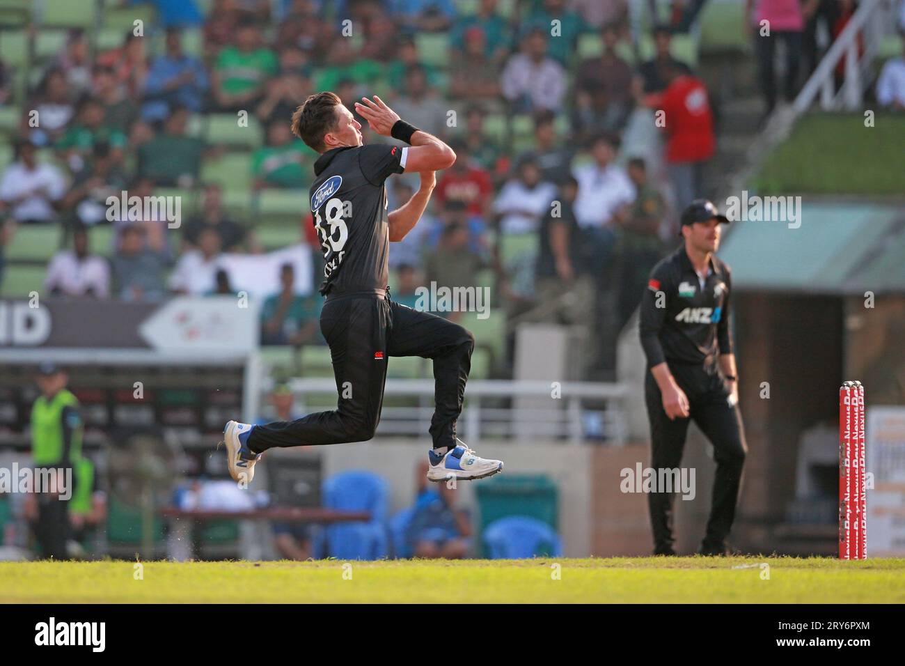 Trent Boult, New Zealand pace bowler during the Bangladesh and New ...