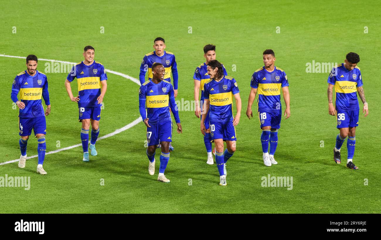Buenos Aires, Argentina. 28th Sep, 2023. Boca Juniors team during the ...
