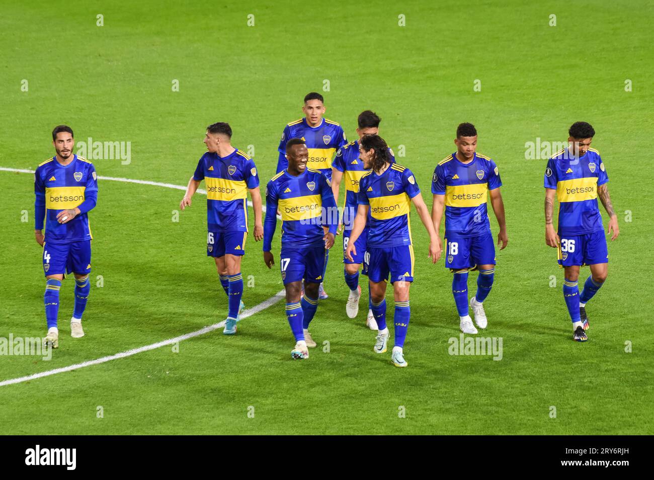 Buenos Aires, Argentina. 28th Sep, 2023. Boca Juniors team during the ...