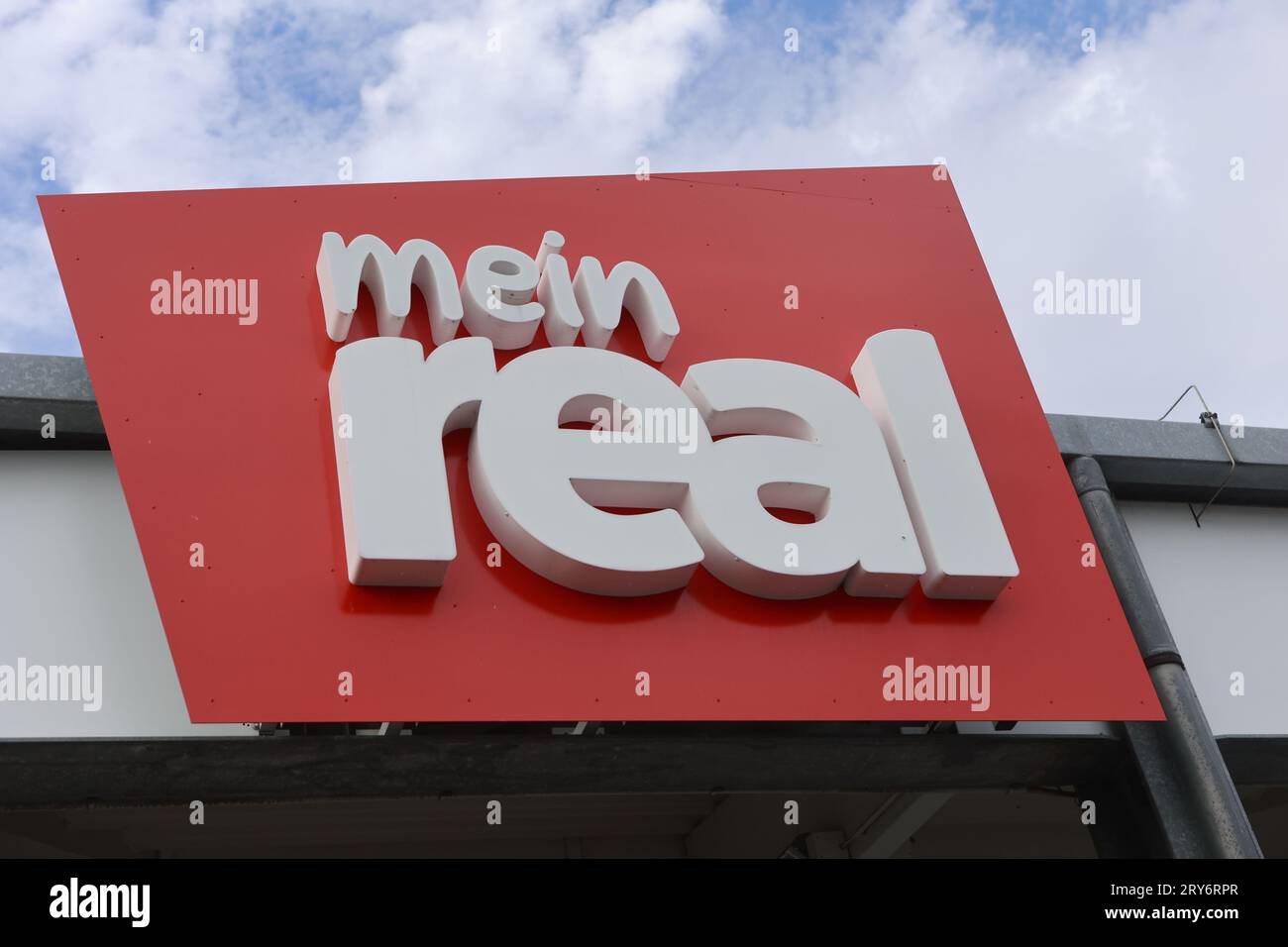 Wernigerode, Germany. 29th Sep, 2023. The logo of the Mein Real ...