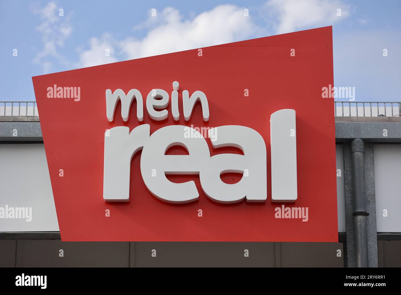 Wernigerode, Germany. 29th Sep, 2023. The logo of the Mein Real ...