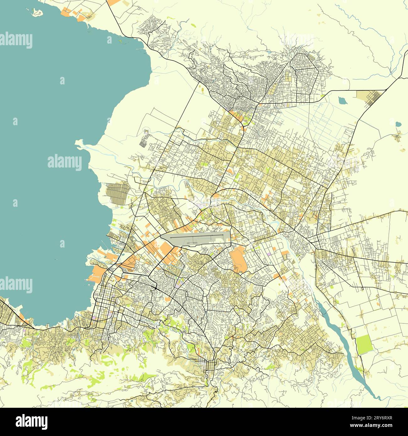 City map of Port-au-Prince, Haiti Stock Vector Image & Art - Alamy
