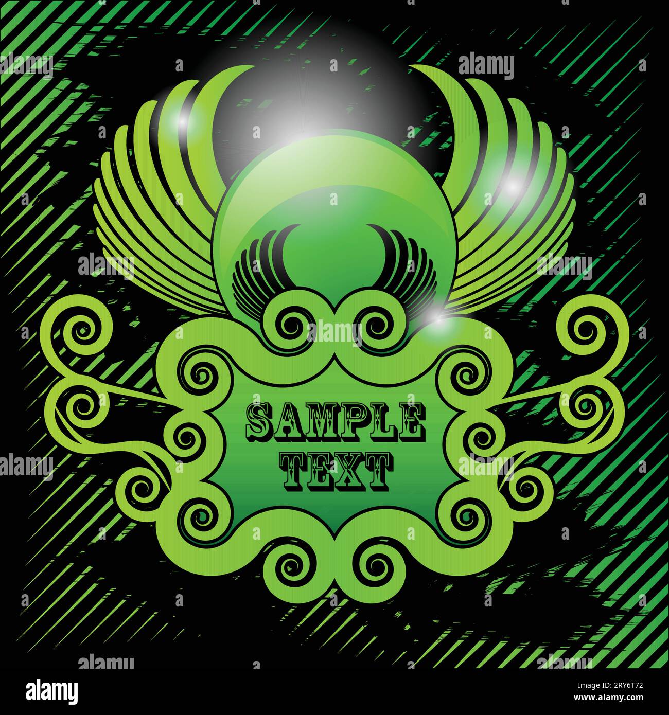 Curled wing Stock Vector Images - Alamy