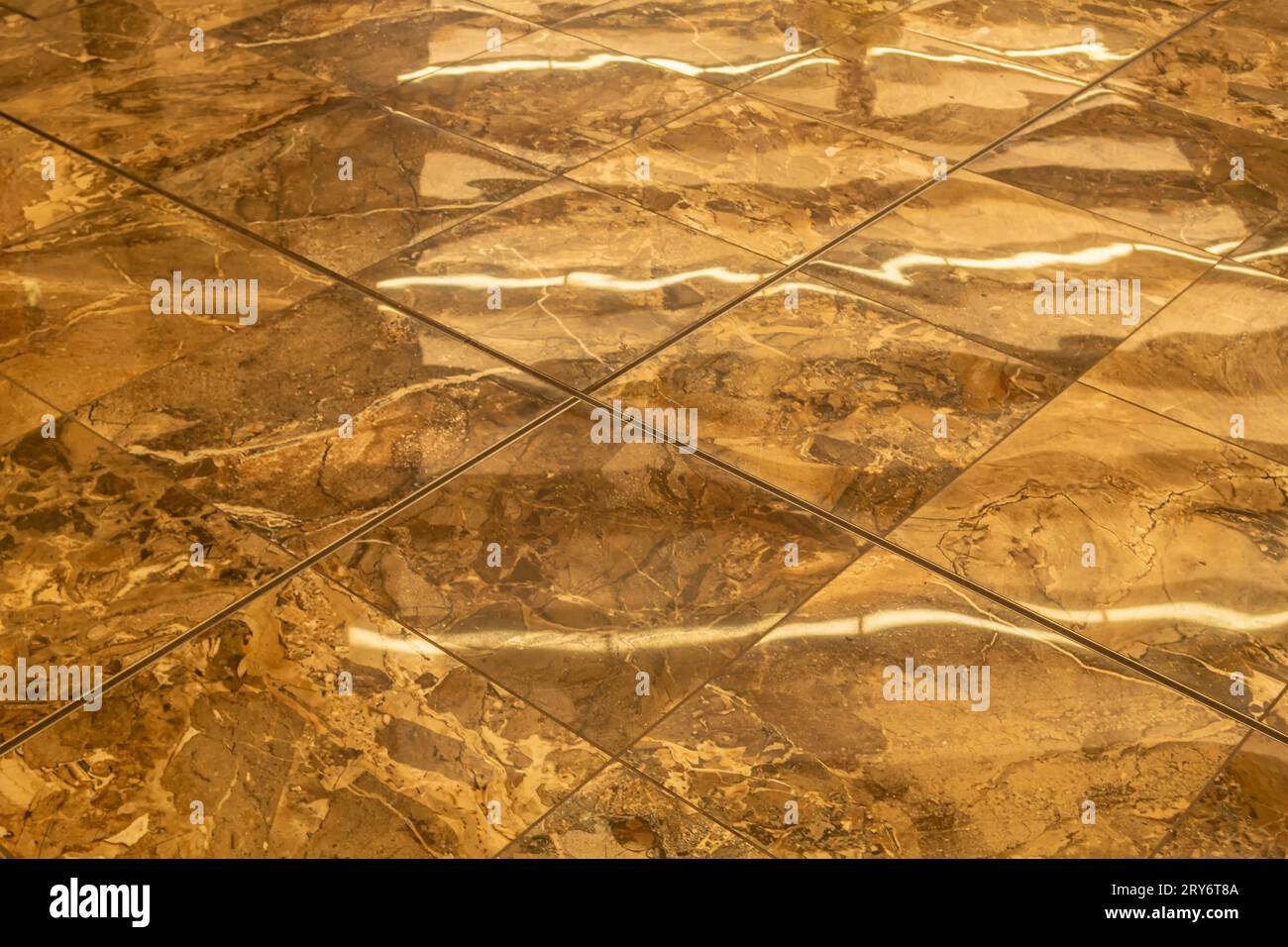 Background with yellow marble pavement Stock Photo - Alamy