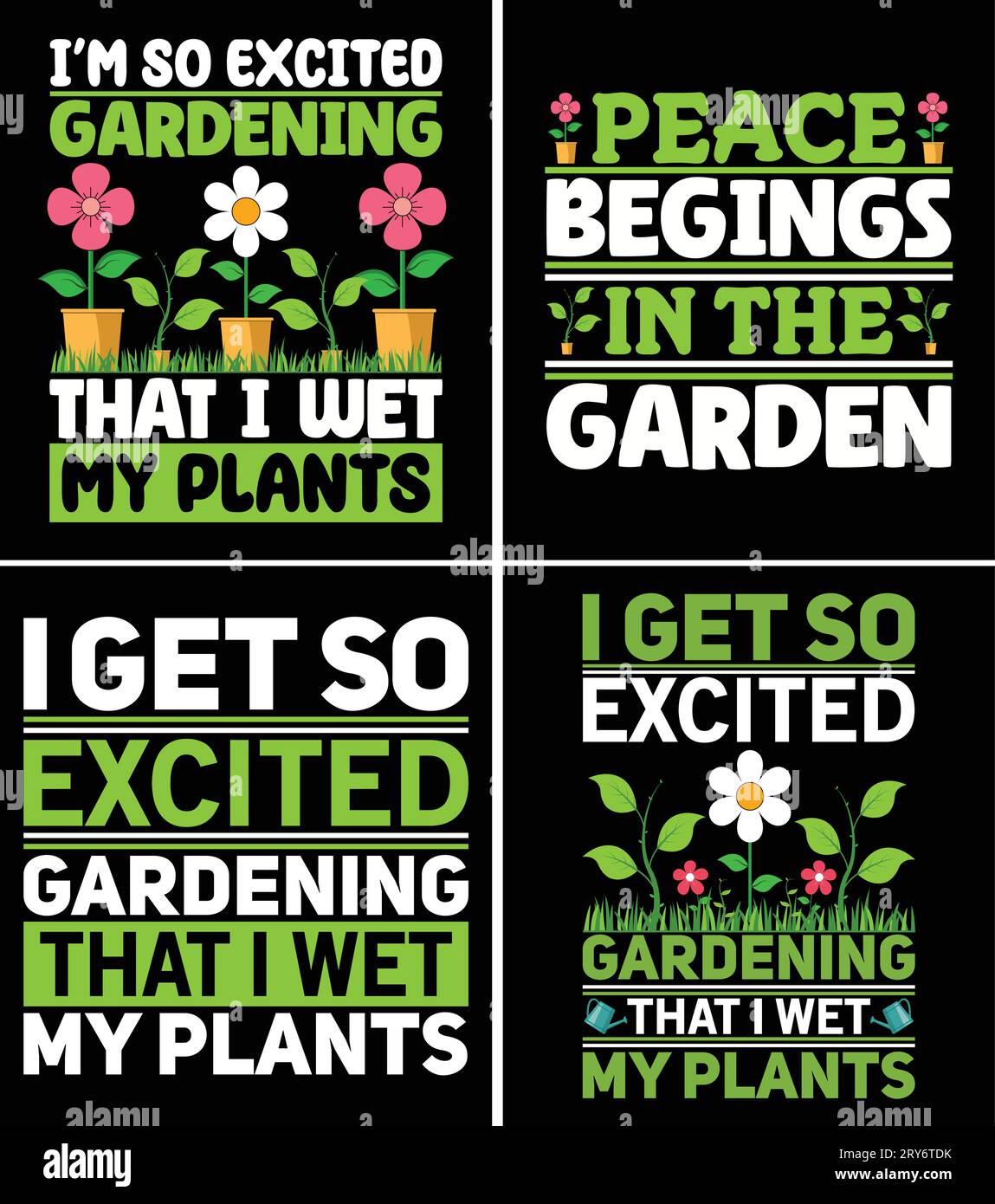 Graphic gardening Stock Vector Images - Alamy