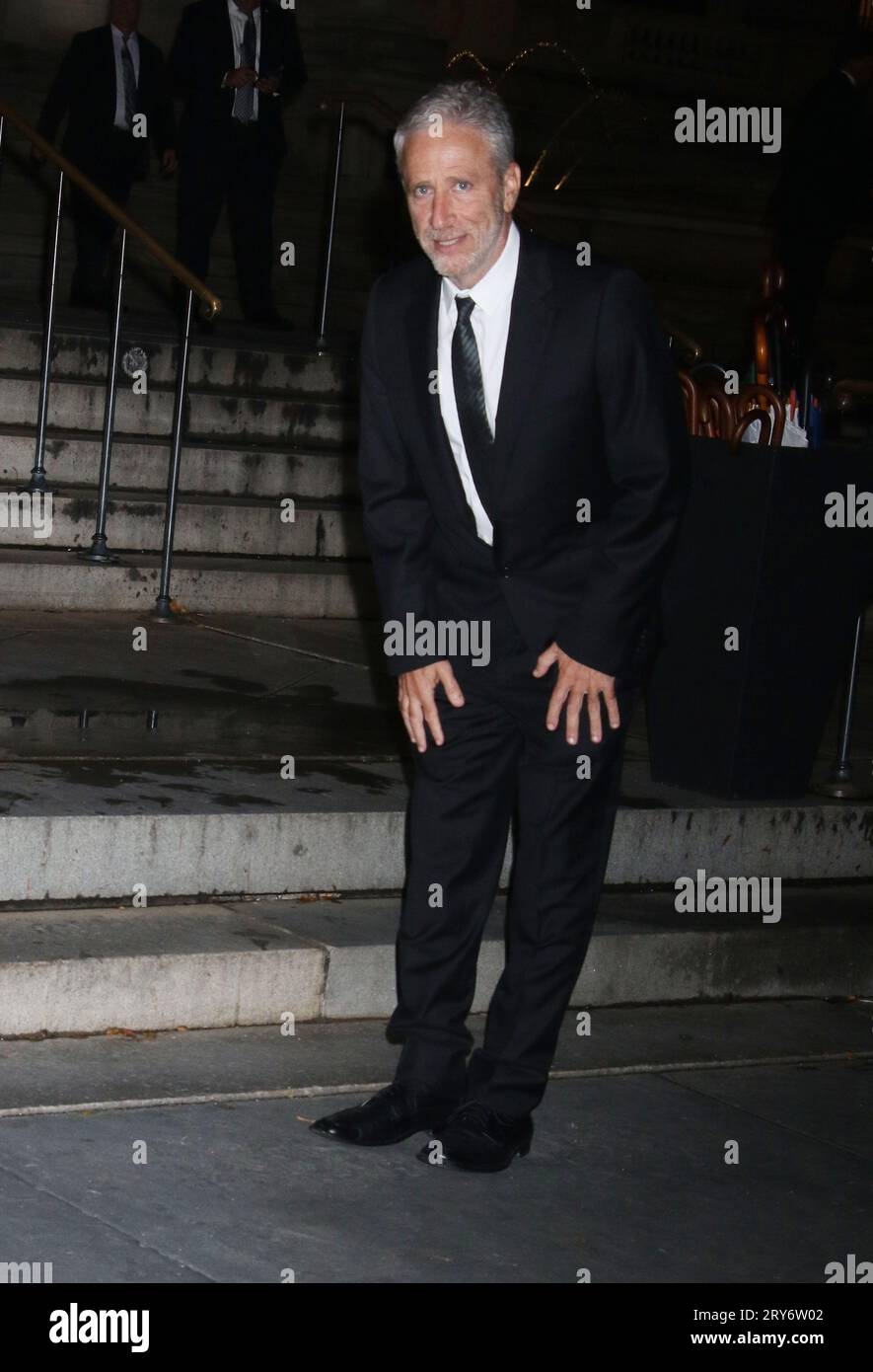 New York, NY, USA. 28th Sep, 2023. Jon Stewart at the 2023 Clooney ...