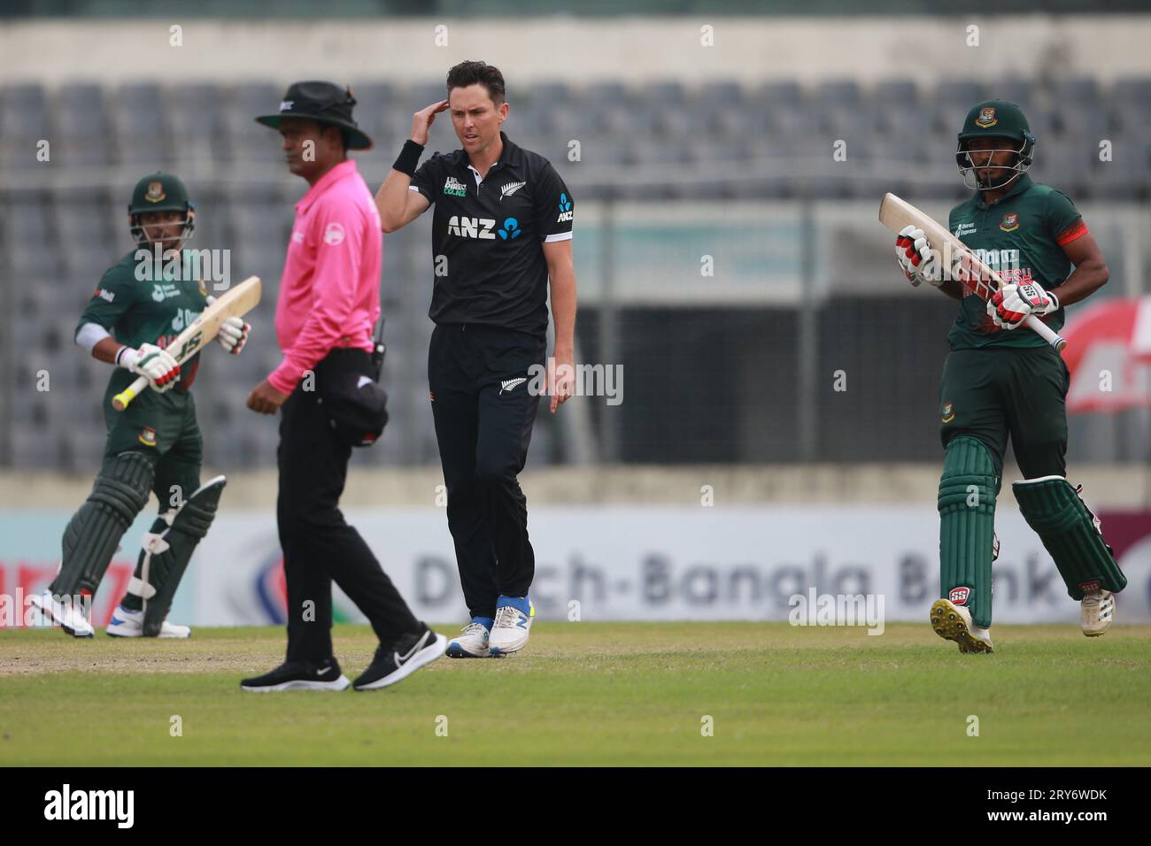 Bangladesh and New Zealand 3rd ODI match of three match series at Sher ...