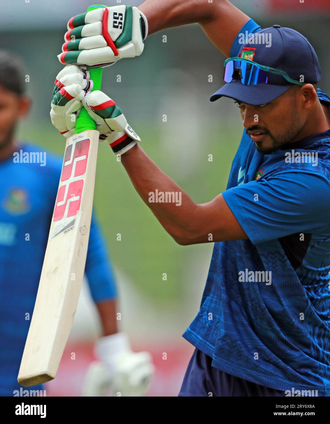 Nazmul Hasan Shanto (R) and Tanzid Hasan Tamim (L) during the ...