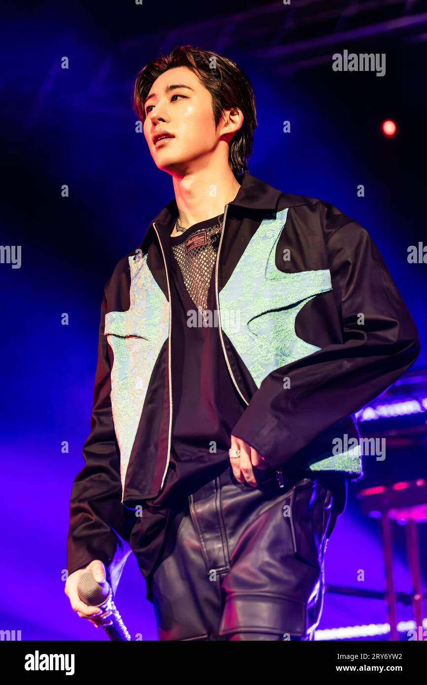 Milan, Italy. 28th Sep, 2023. The South Korean singer-songwriter Kim ...