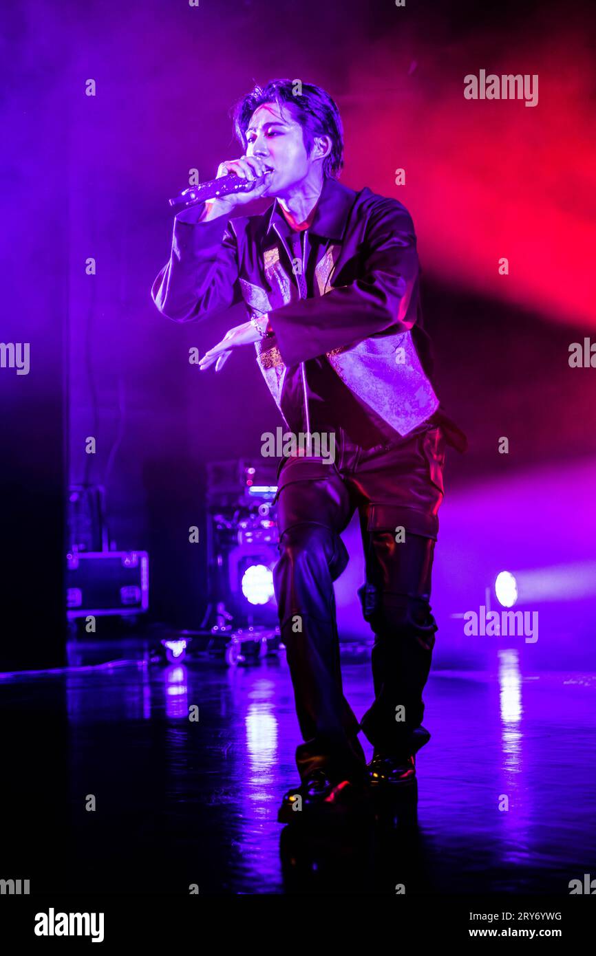 Milan, Italy. 28th Sep, 2023. The South Korean singer-songwriter Kim ...