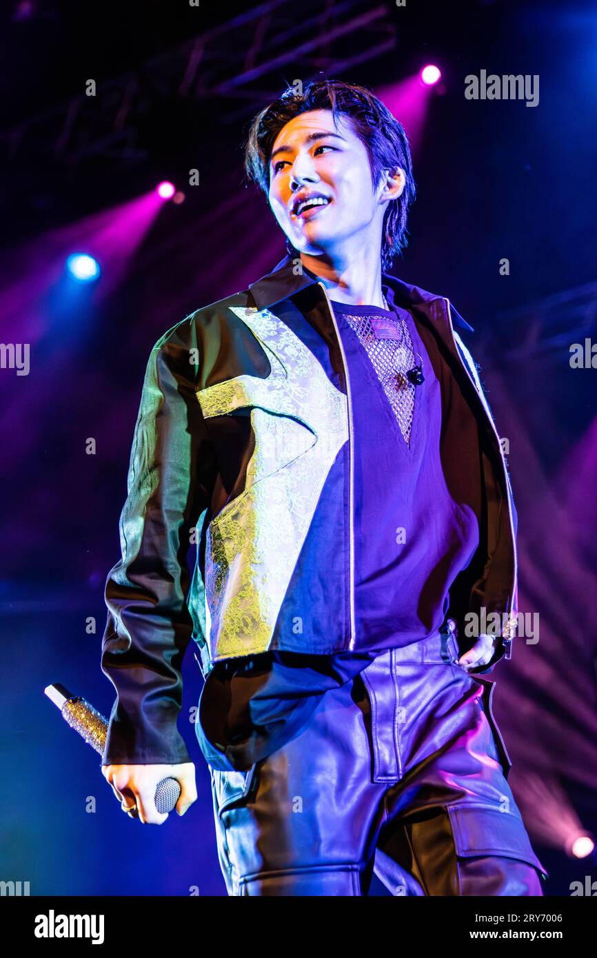 Milan, Italy. 28th Sep, 2023. The South Korean singer-songwriter Kim ...