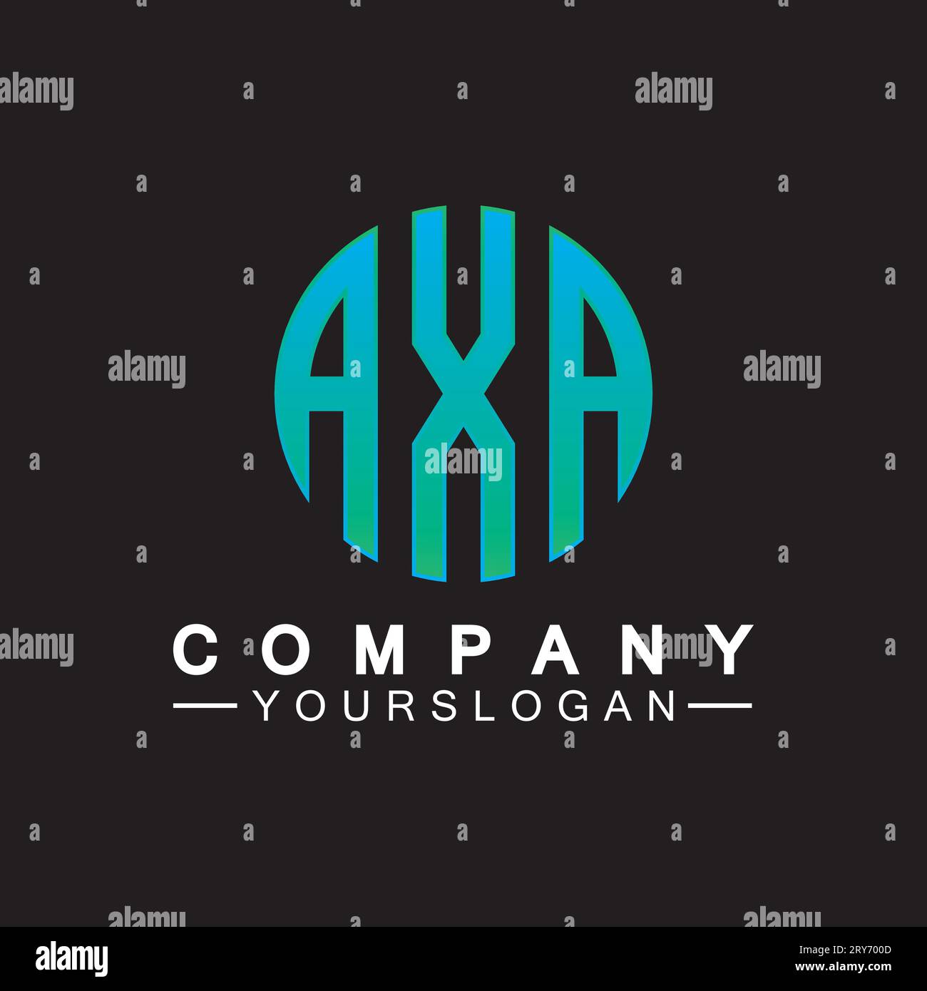 Axa logo template hi-res stock photography and images - Alamy