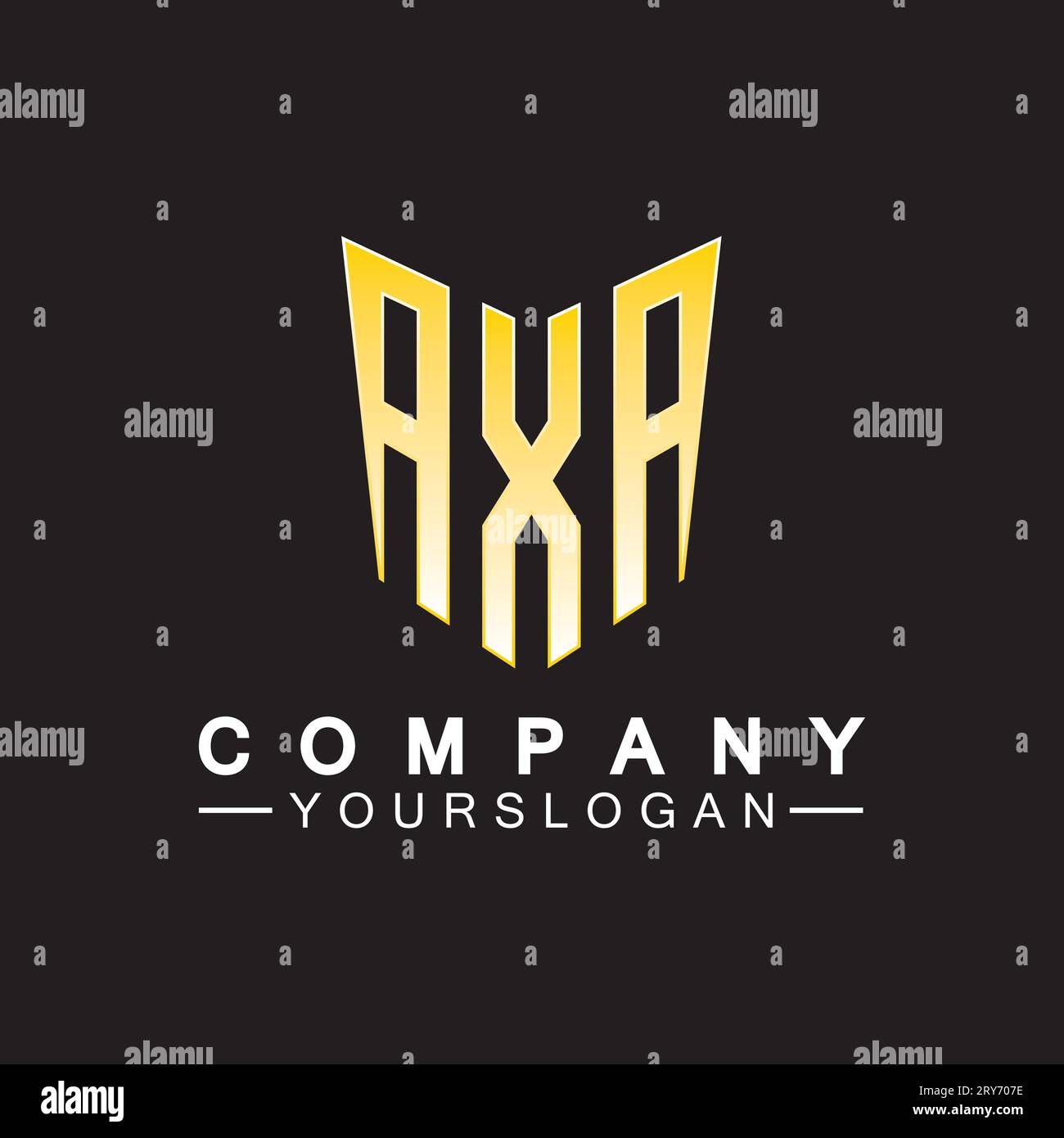 Axa logo template hi-res stock photography and images - Alamy