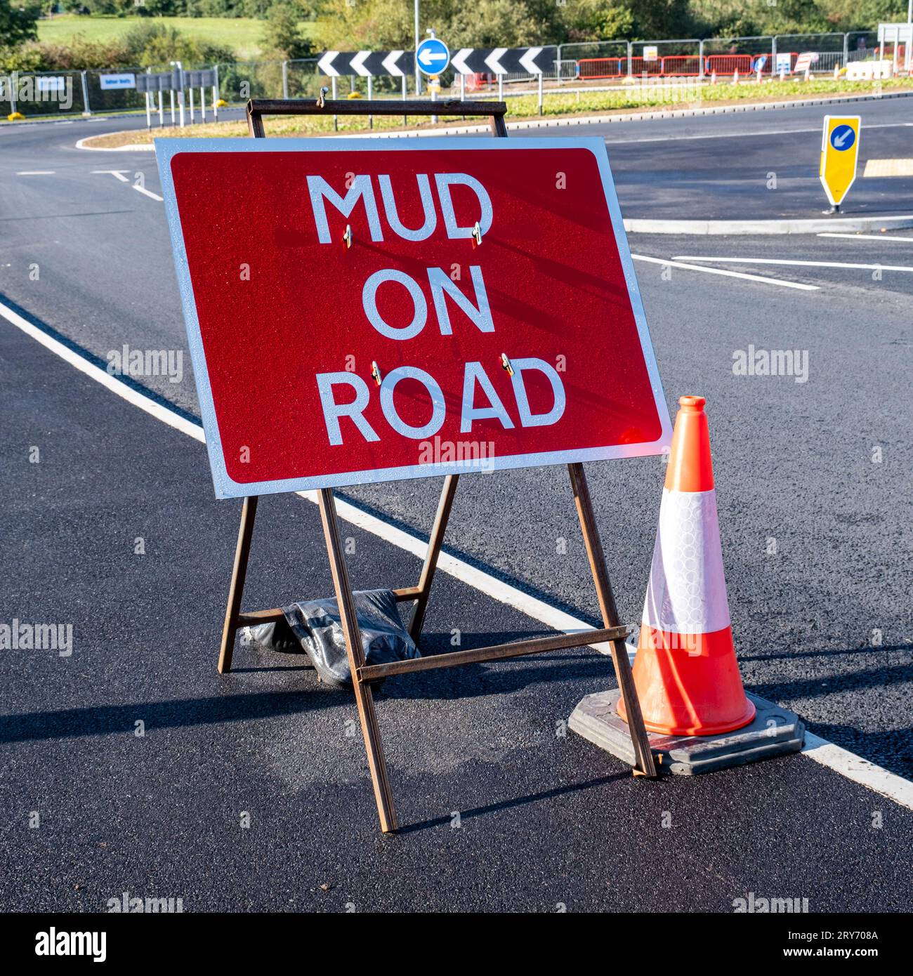 Road traffic warning sign hi-res stock photography and images - Alamy