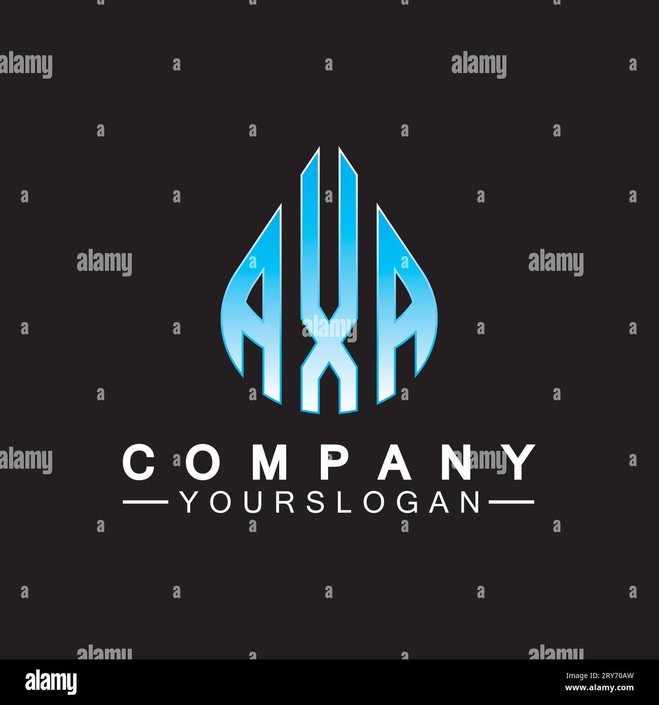 Axa logo template hi-res stock photography and images - Alamy