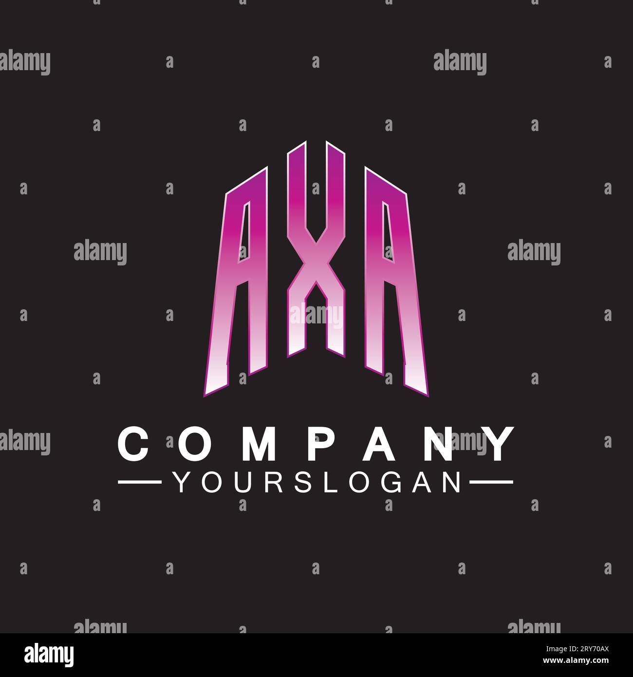 Axa logo template hi-res stock photography and images - Alamy