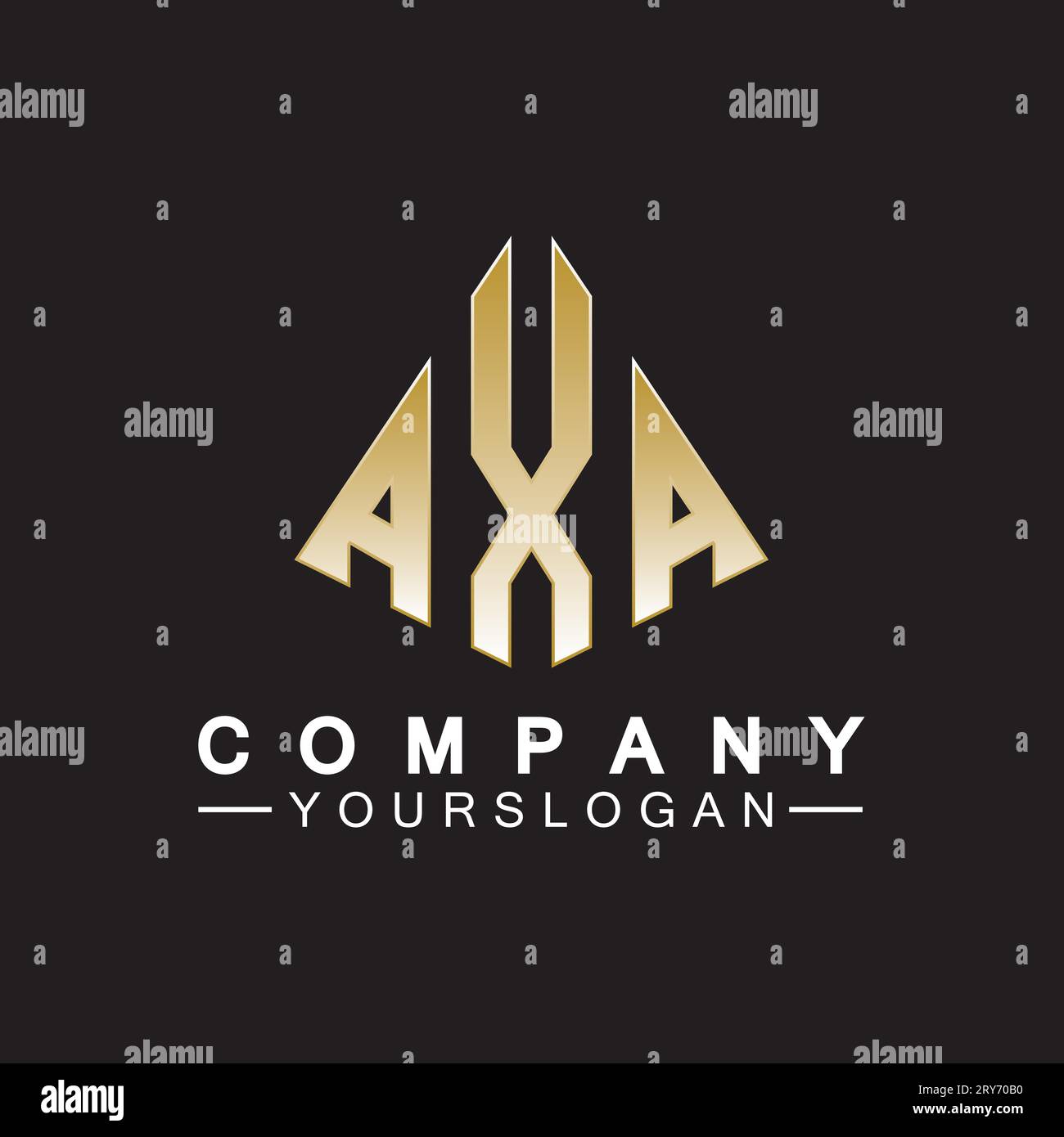 Axa logo template hi-res stock photography and images - Alamy