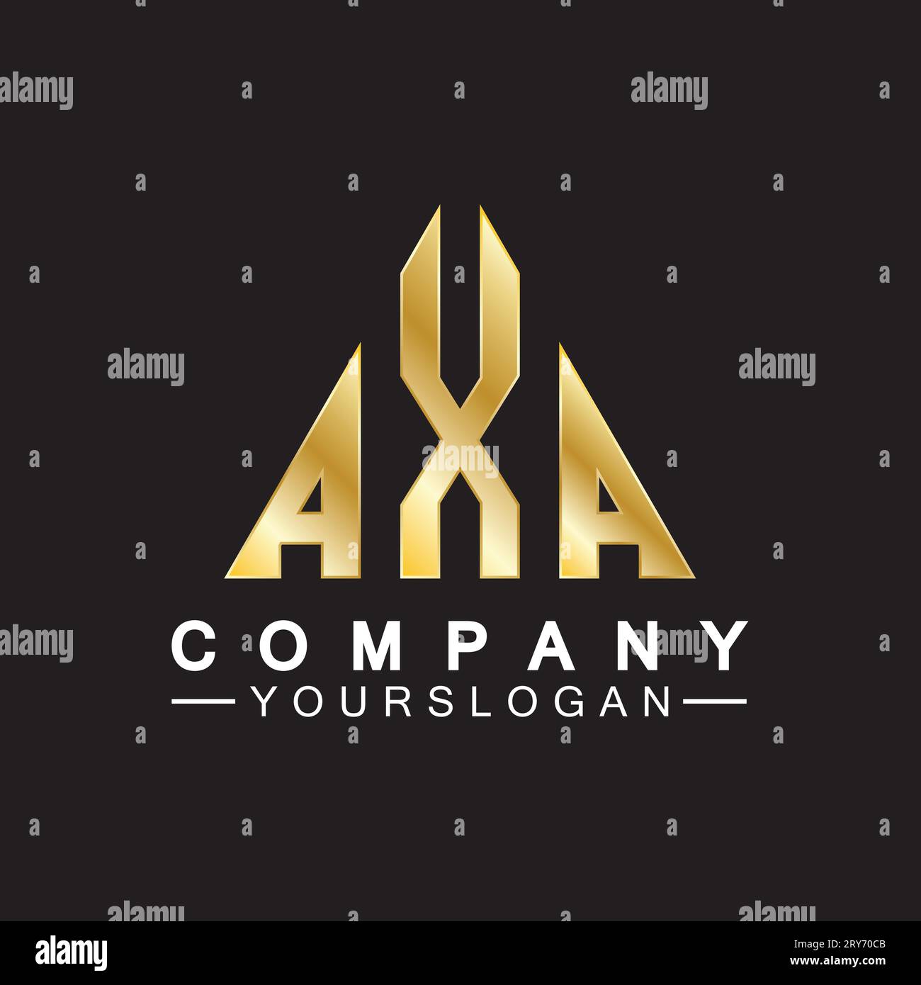 Axa logo template hi-res stock photography and images - Alamy
