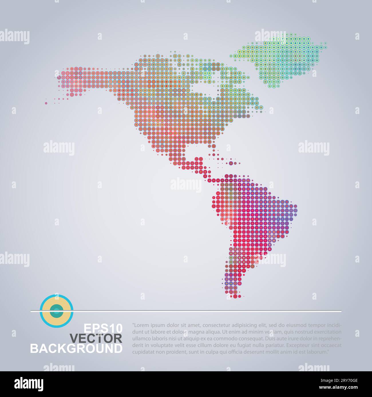 Dotted Map Design - Colorful Map of America Stock Vector Image & Art ...