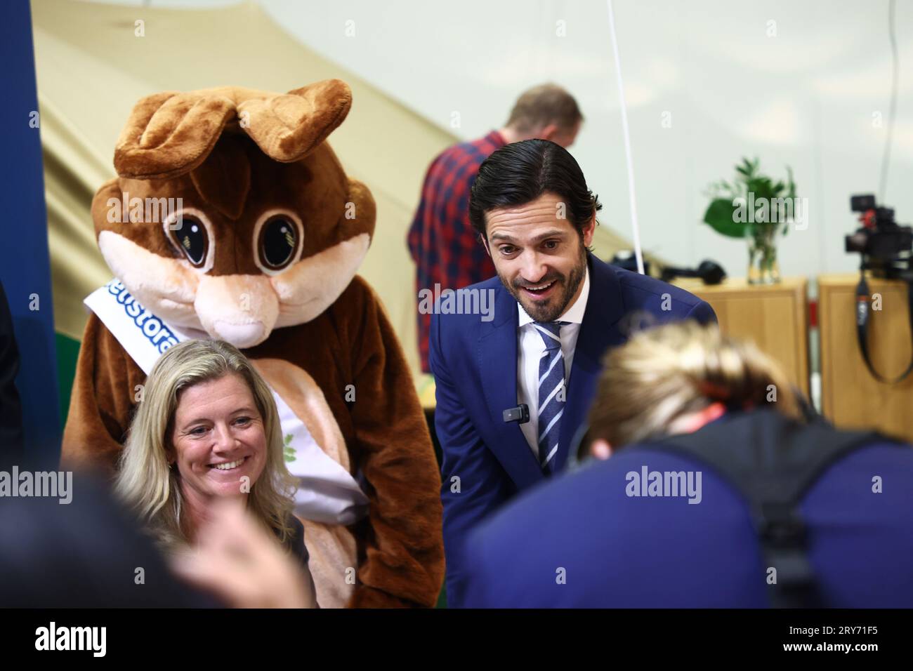 Prince Carl Philip of Sweden during Bokmässan, book fair, at Svenska ...