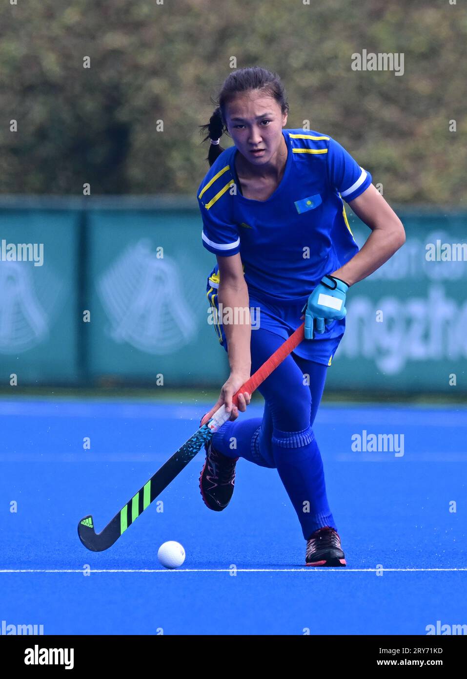 Hangzhou, China. 29th Sep, 2023. Balzhan Beisenbay of the Kazakhstan ...