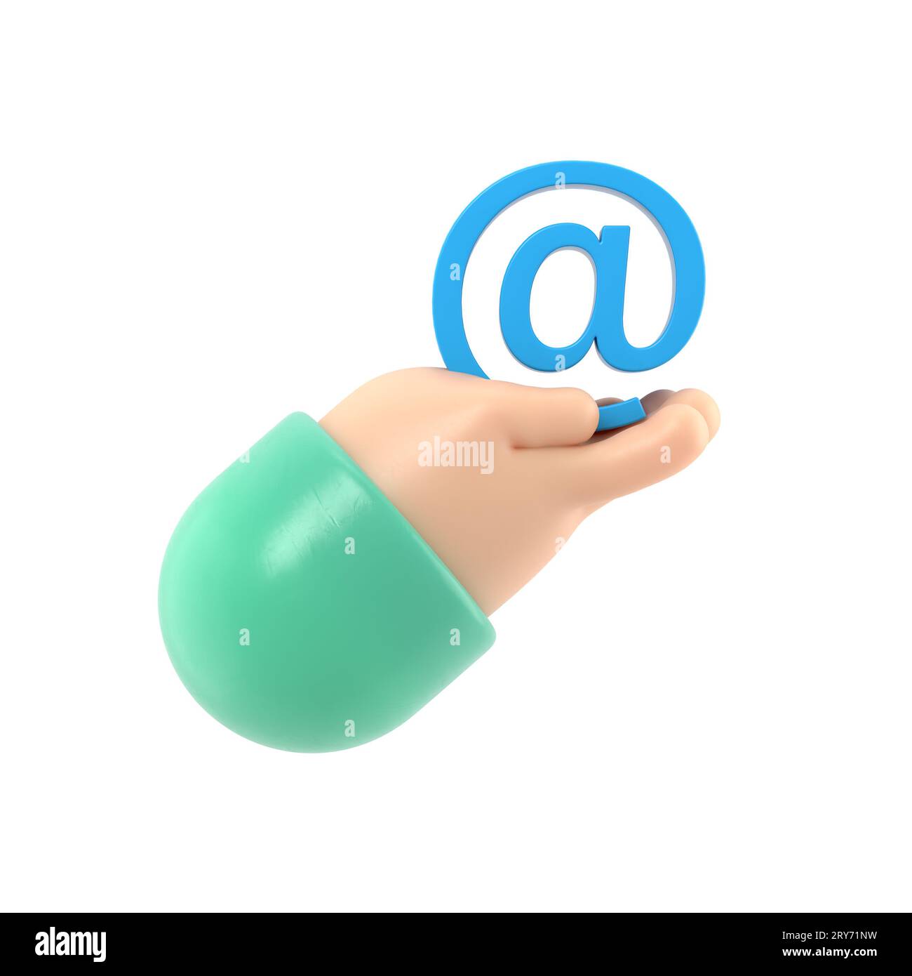 Cartoon Gesture Icon Mockup.Cartoon businessman character hand holding ...