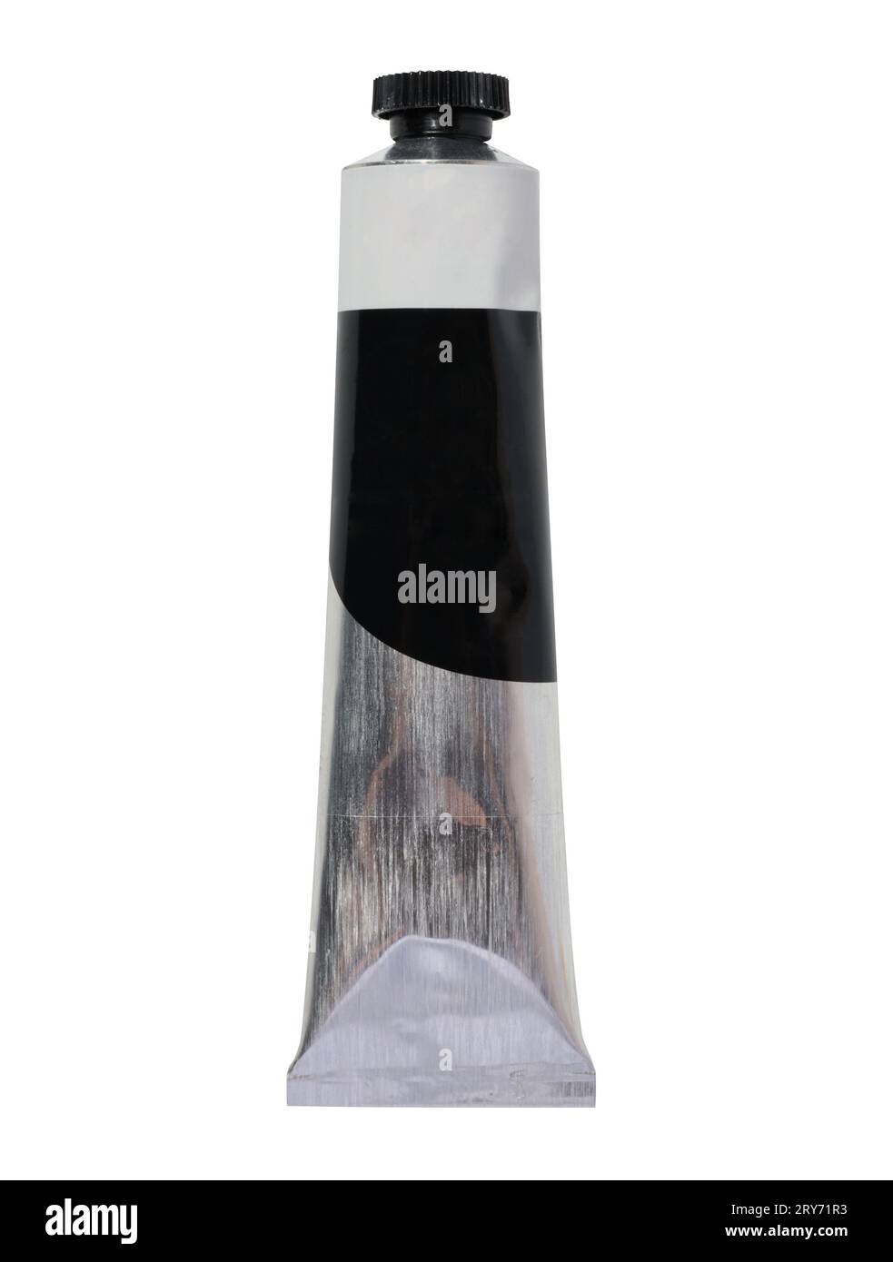 Aluminum tube of oil paint on a white isolated background Stock Photo ...