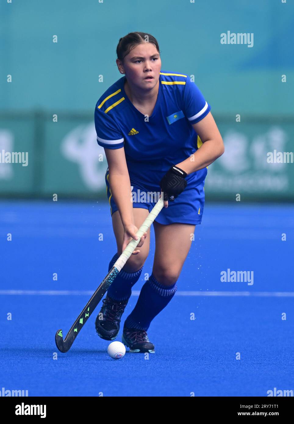 Hangzhou, China. 29th Sep, 2023. Khaua Yeskendir of the Kazakhstan ...