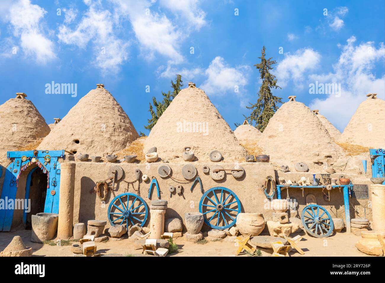 Traditional conical houses of Harran, Sanli Urfa, Turkey Stock Photo ...