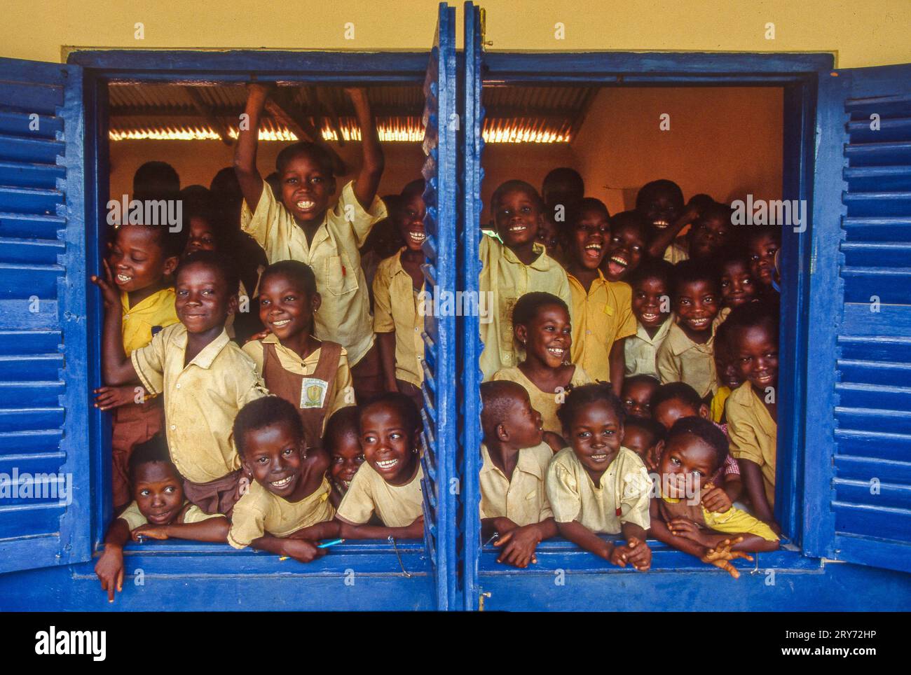 GHANA. - Primary school children in the classroom in rural area Stock ...