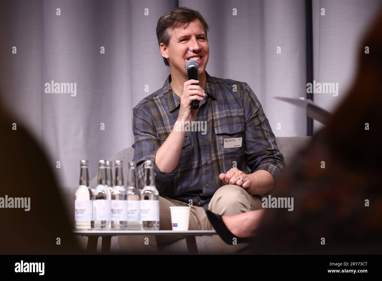 Jeff Kinney, american author, during Bokmässan, book fair, at Svenska ...