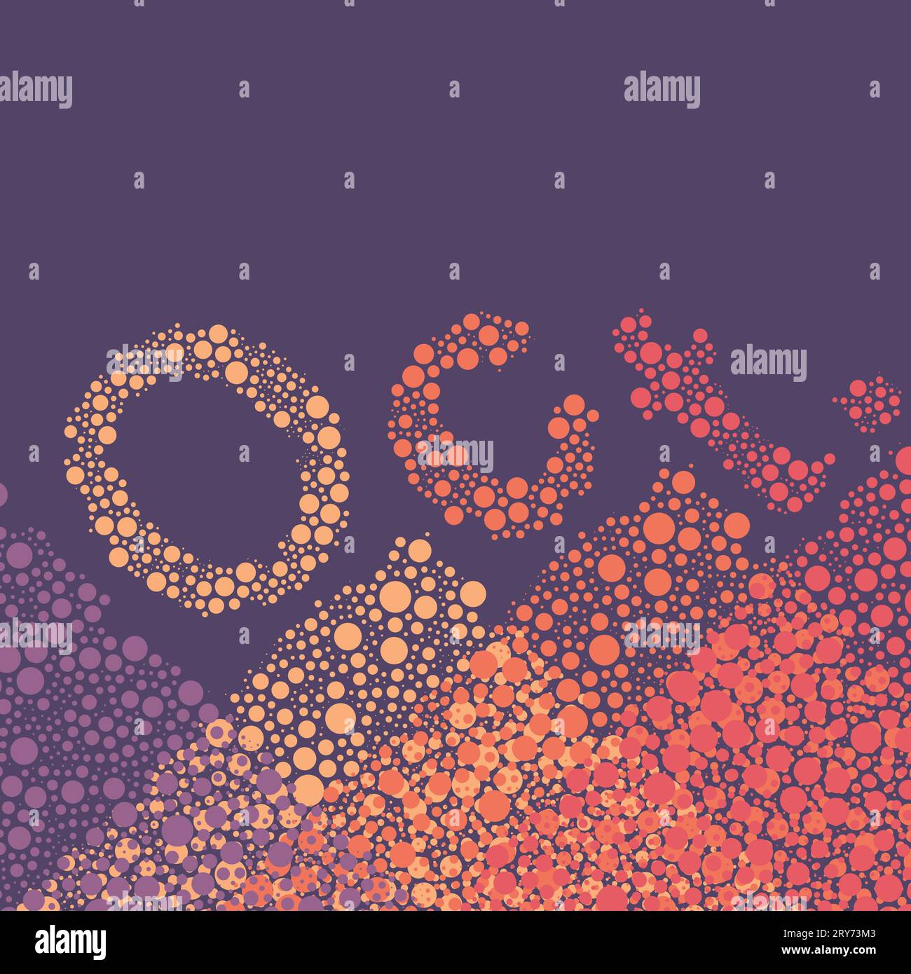 Abstract Dotted Calendar Elements Design Template - Months, October ...