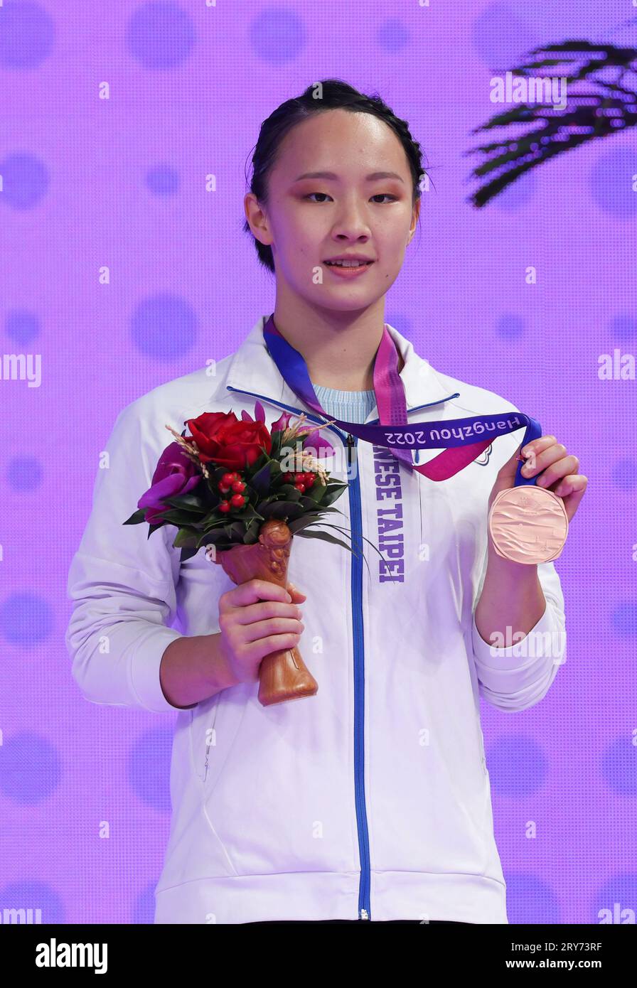 Hangzhou, China's Zhejiang Province. 29th Sep, 2023. Bronze medalist ...