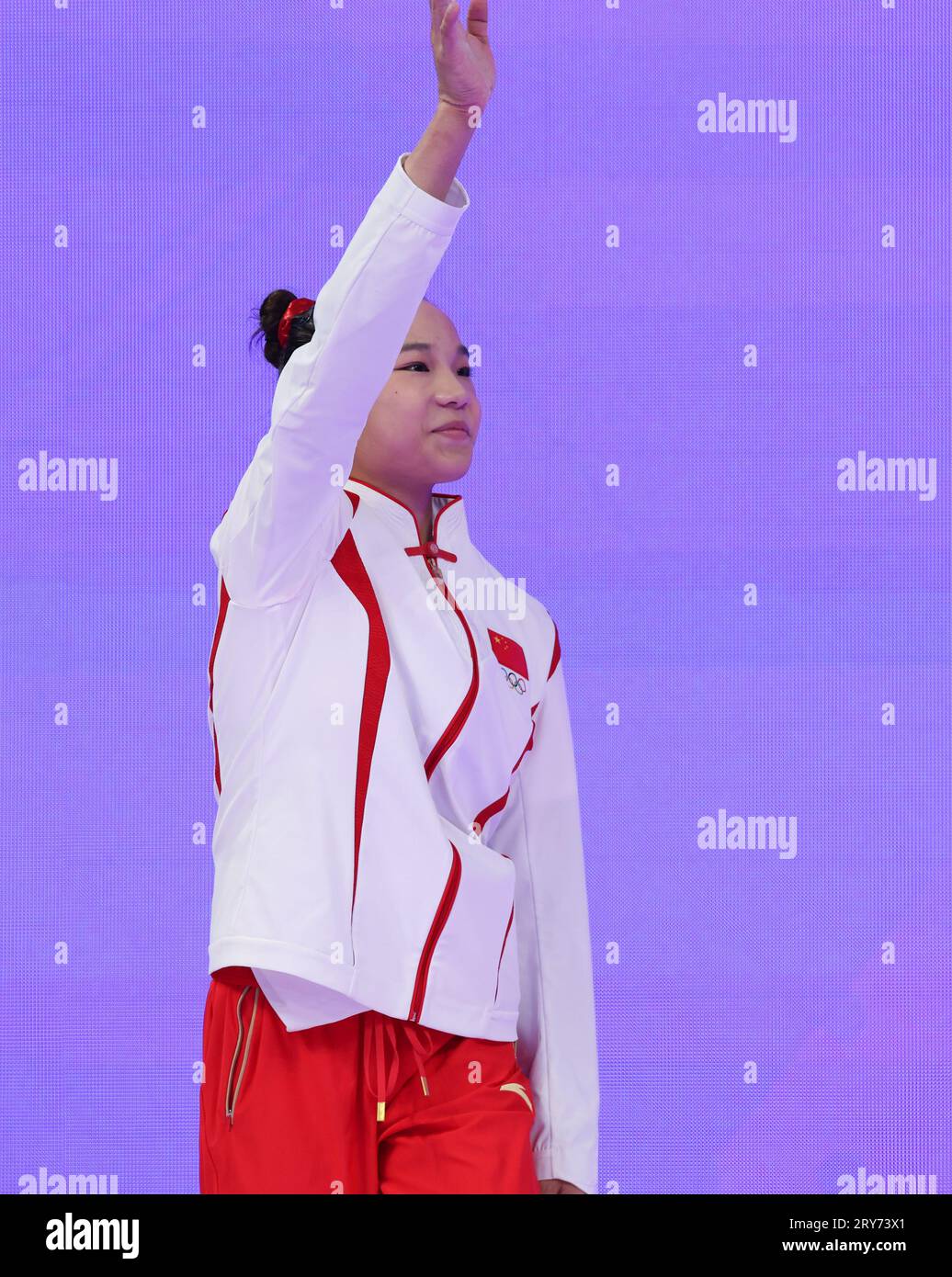 Hangzhou, China's Zhejiang Province. 29th Sep, 2023. Silver medalist ...
