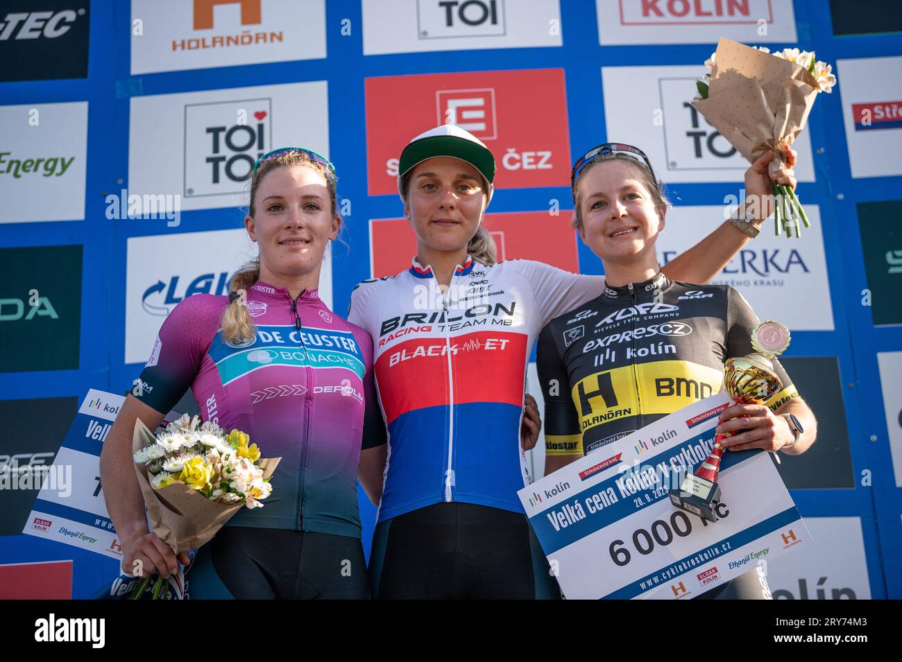 TOI TOI Cup Czech cup in cyclocross, cyclocross, podium women, left (P2 ...