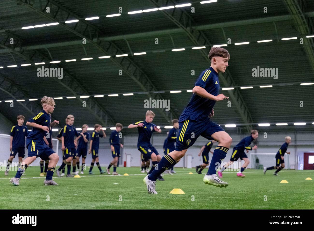 Stockholm, Sverige. 29th Oct, 2023. 230929 Dino Kolic under en träning ...