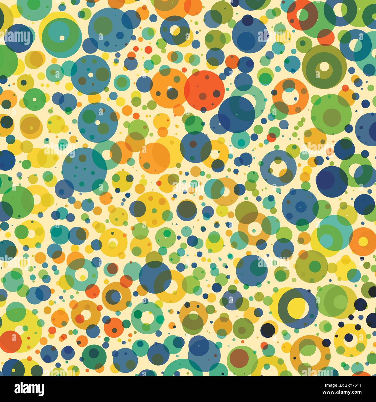 Colorful Abstract Background with Dots, Rings, Bubbles Stock Vector ...