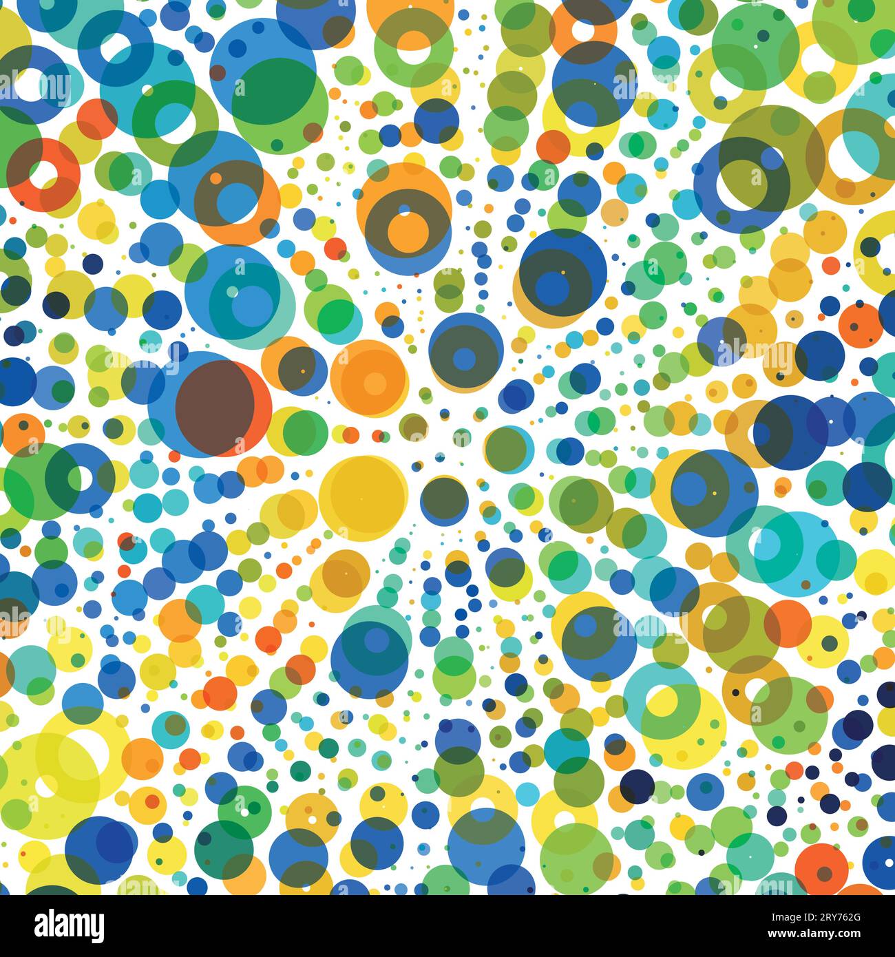 Colorful Abstract Background with Dots, Rings, Bubbles Stock Vector ...