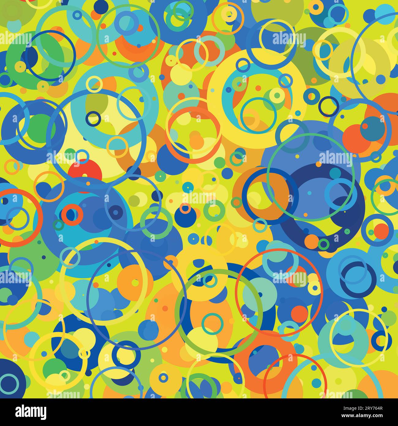 Colorful Abstract Background with Dots, Rings, Bubbles Stock Vector ...