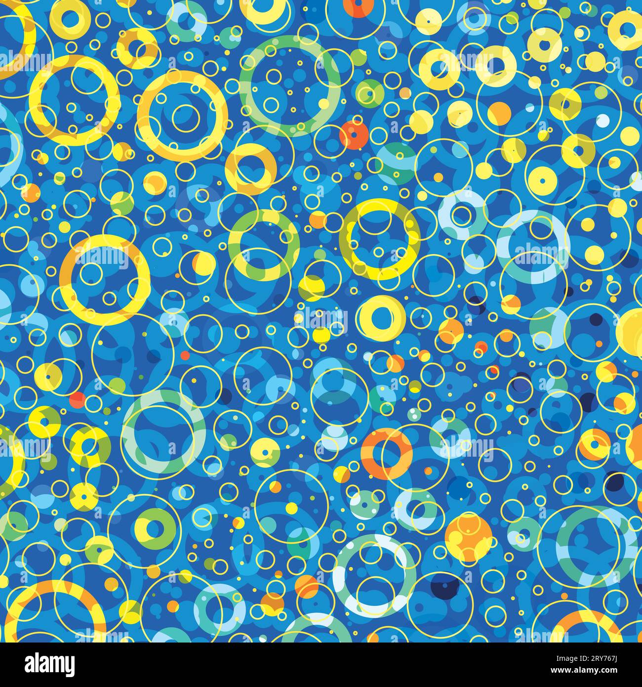Colorful Abstract Background with Dots, Rings, Bubbles Stock Vector ...