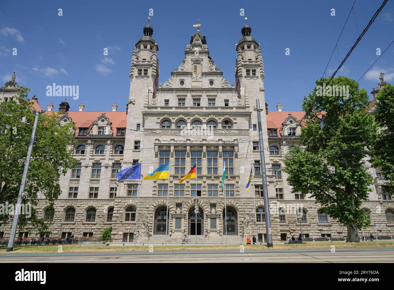 Neues Rathaus, Martin-Luther-Ring, Leipzig, Sachsen, Deutschland Stock ...